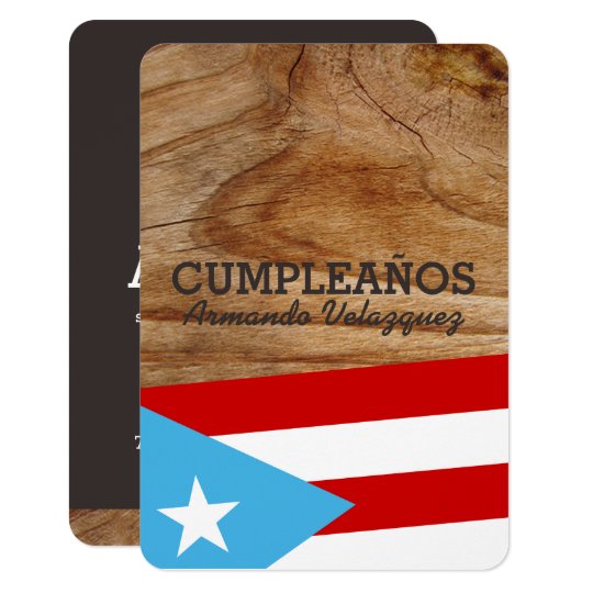 Tema: Bandera Azul Celeste: Puerto Rico Invitation | Zazzle.com