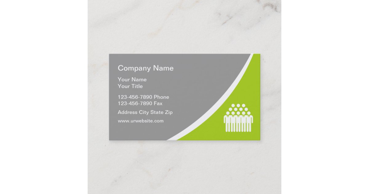 Temp Staffing Agency Business Cards | Zazzle