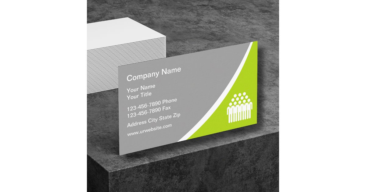Temp Staffing Agency Business Cards | Zazzle