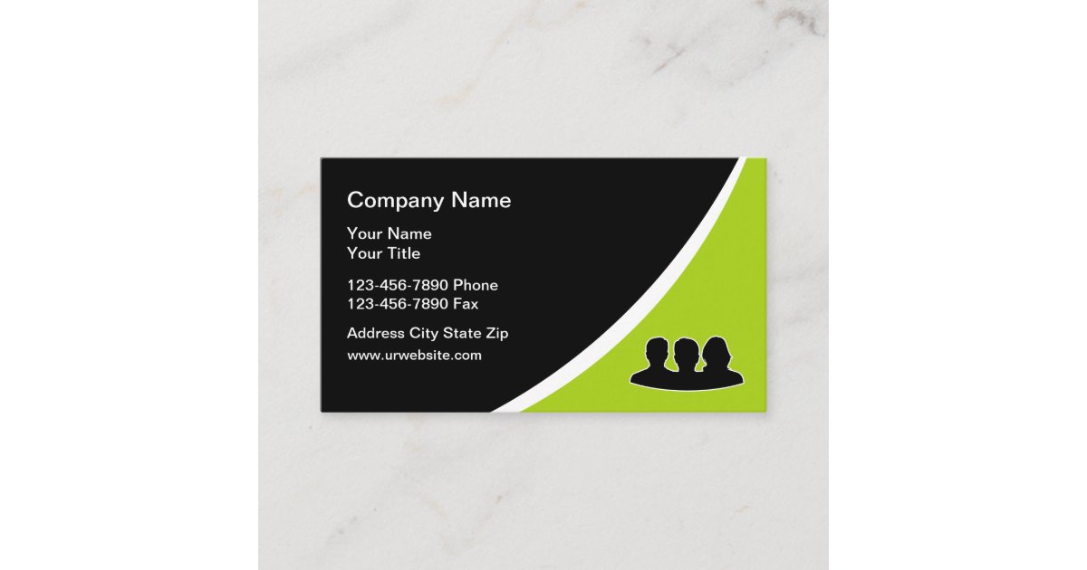Temp Staffing Agency Business Cards | Zazzle