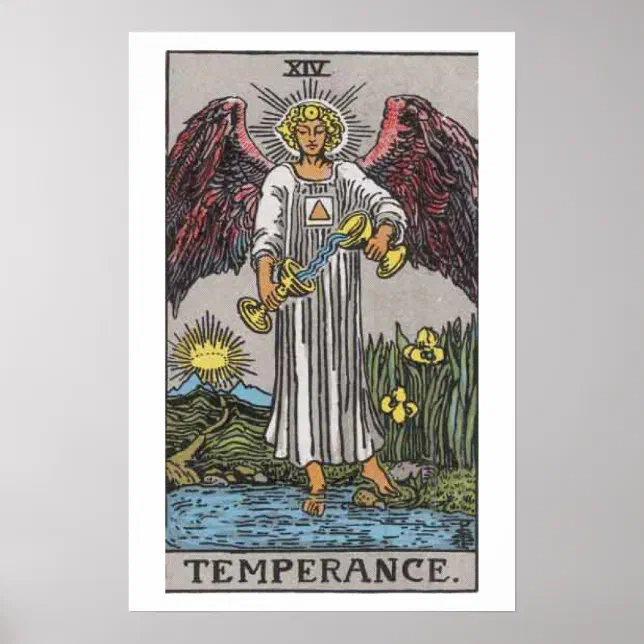 Temperance Tarot Card Poster | Zazzle