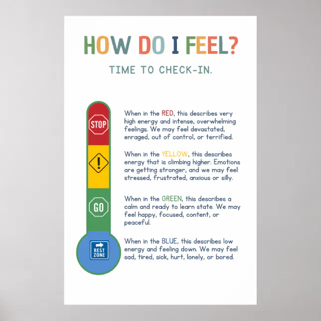 Temperature Check in Zones Classroom Poster | Zazzle