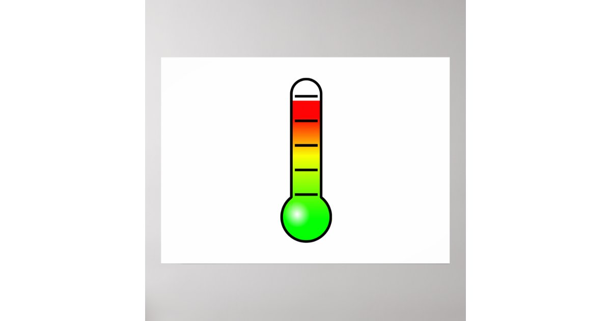 Temperature Thermometer Poster | Zazzle.com