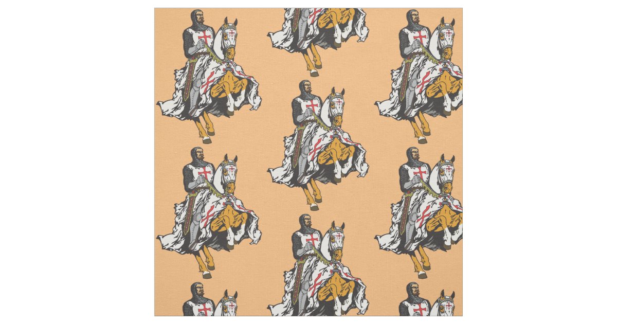Templar knight fabric | Zazzle