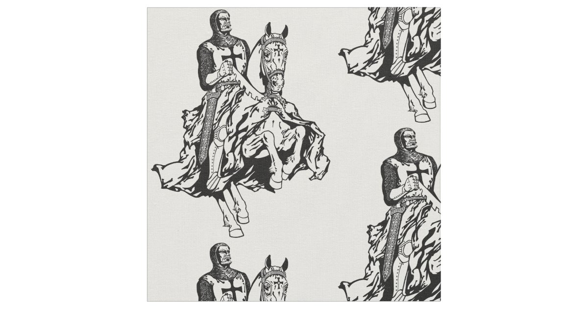 Templar knight fabric | Zazzle.com