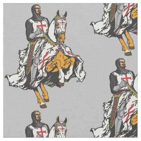 Templar knight fabric | Zazzle
