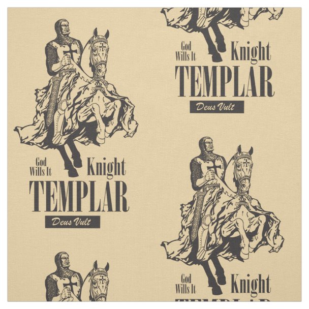 Knights Templar Fabric | Zazzle.com