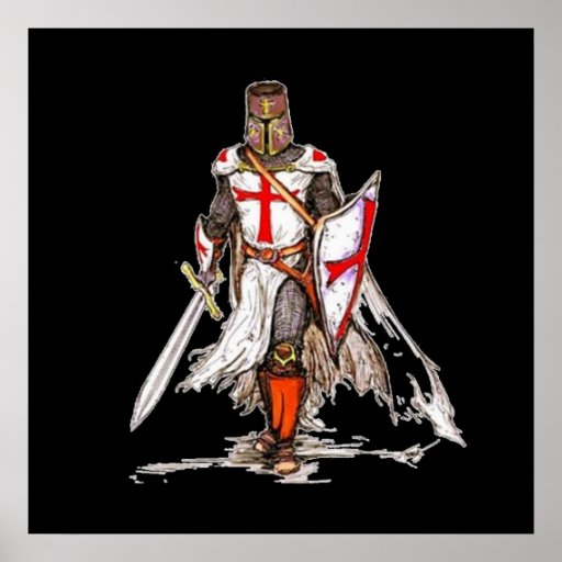 Templar Knight Poster | Zazzle