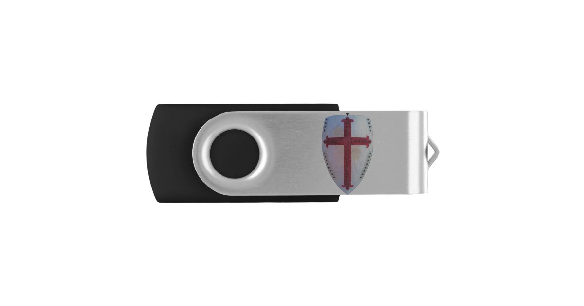 Templar Shield Flash Drive | Zazzle
