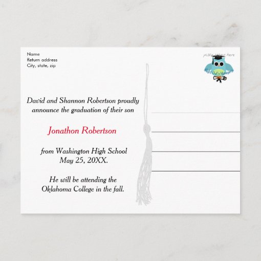 Template Black & Red Graduation Photo | Zazzle