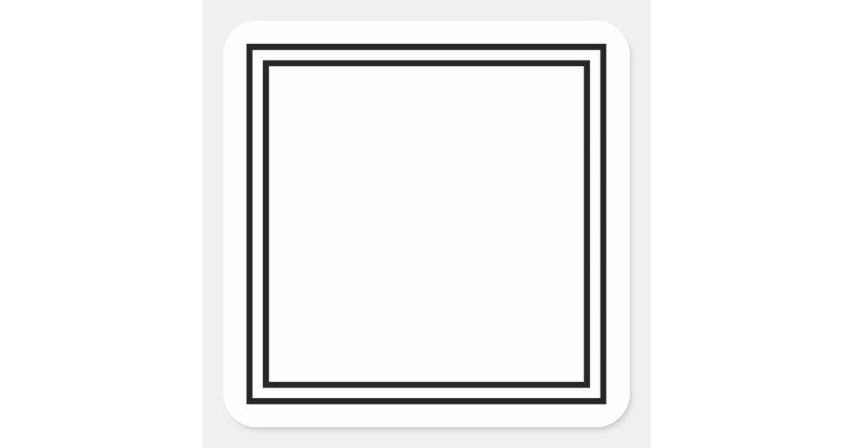 Template Blank .. Add your image text here Square Sticker | Zazzle