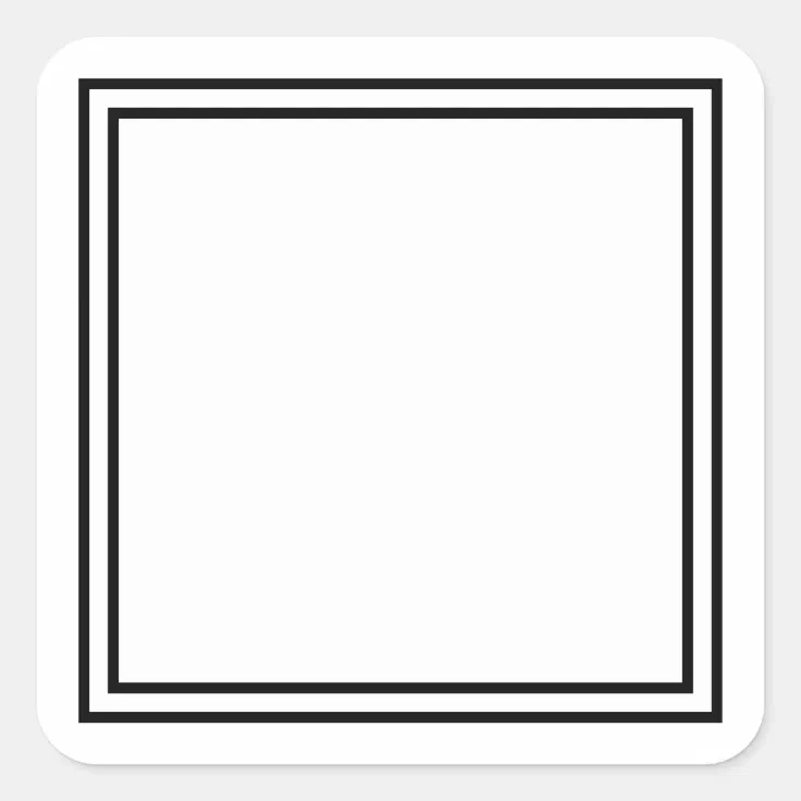 Template Blank .. Add your image text here Square Sticker | Zazzle