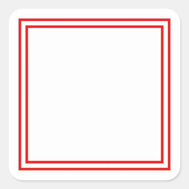 Template Blank .. Add your image text here Square Sticker | Zazzle