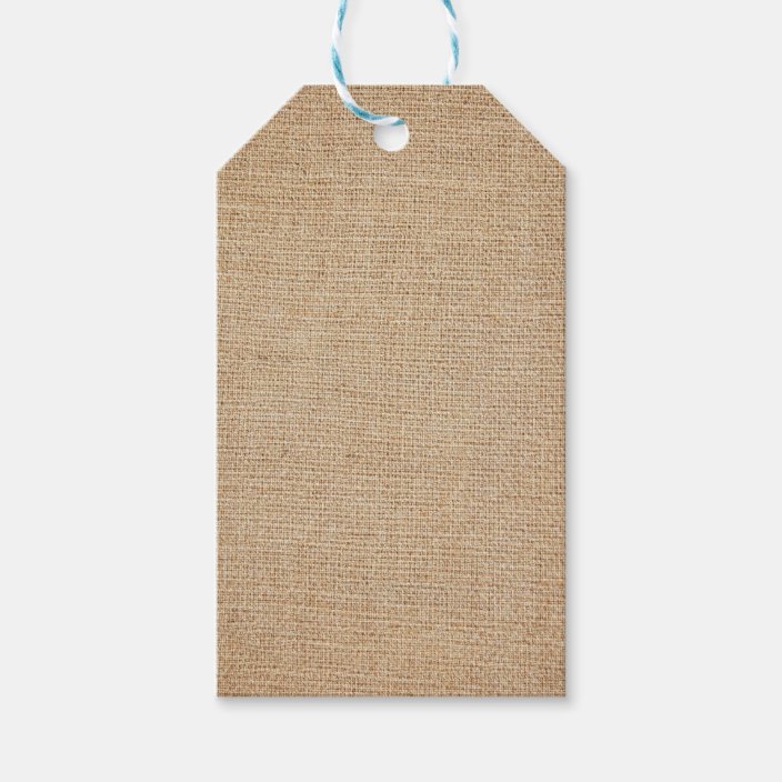 Template - Burlap Background Gift Tags | Zazzle.com