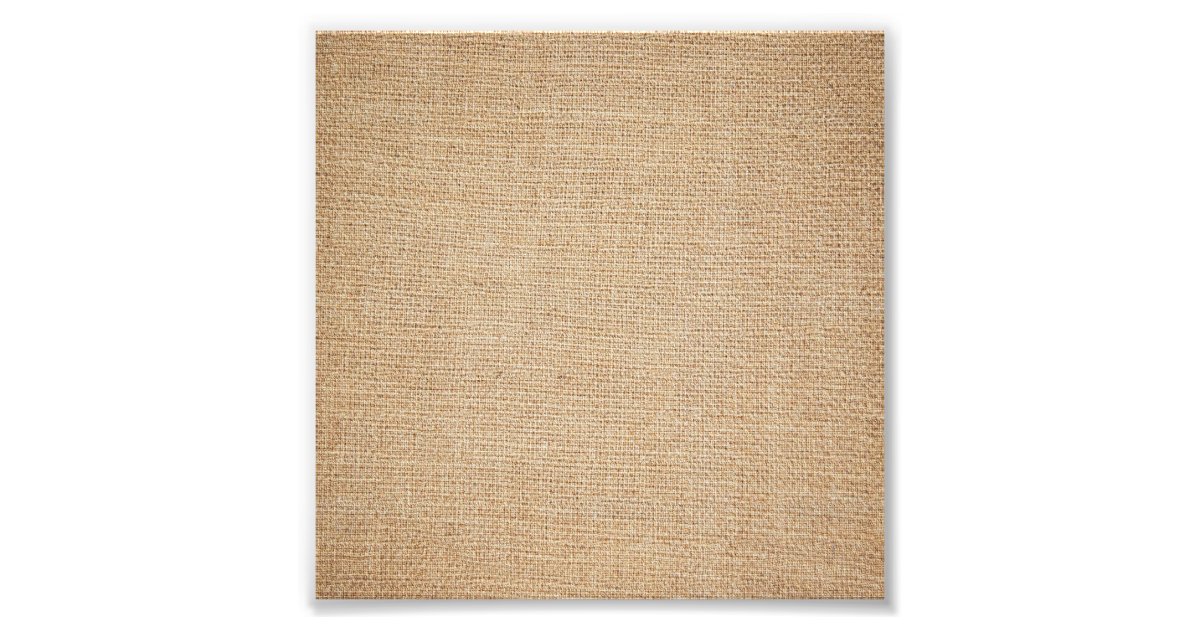 Template - Burlap Background Photo Print | Zazzle
