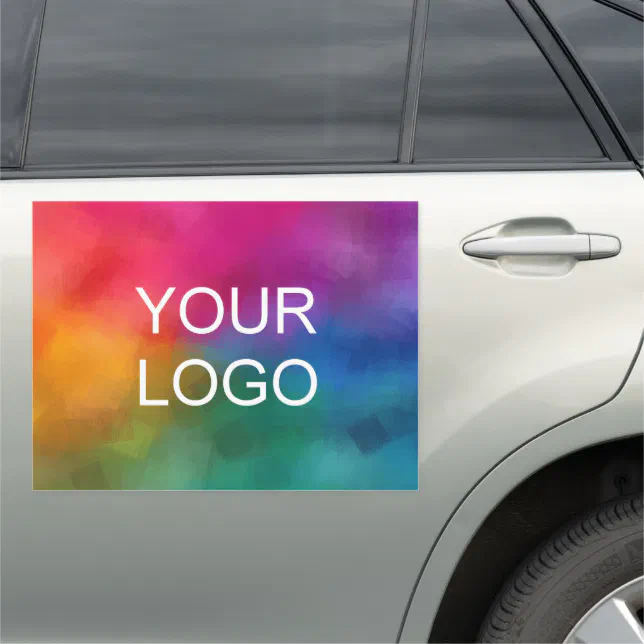 Template Business Logo Modern Minimalist Large Car Magnet | Zazzle