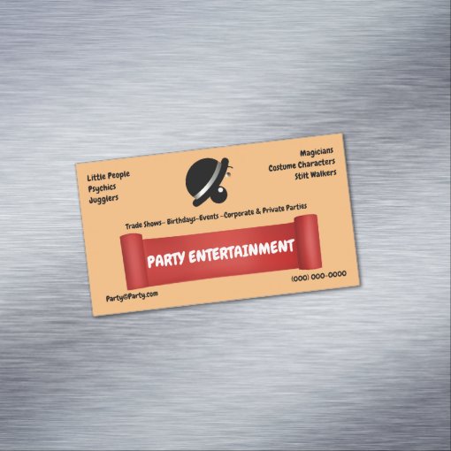 Template For Business Card Entertainment | Zazzle