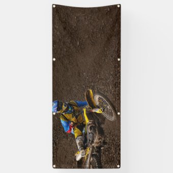 template Motocross dirt bike race Banner | Zazzle