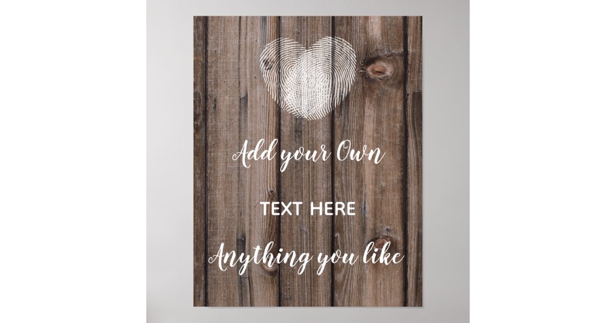 Template rustic wood cards and gifts wedding sign | Zazzle