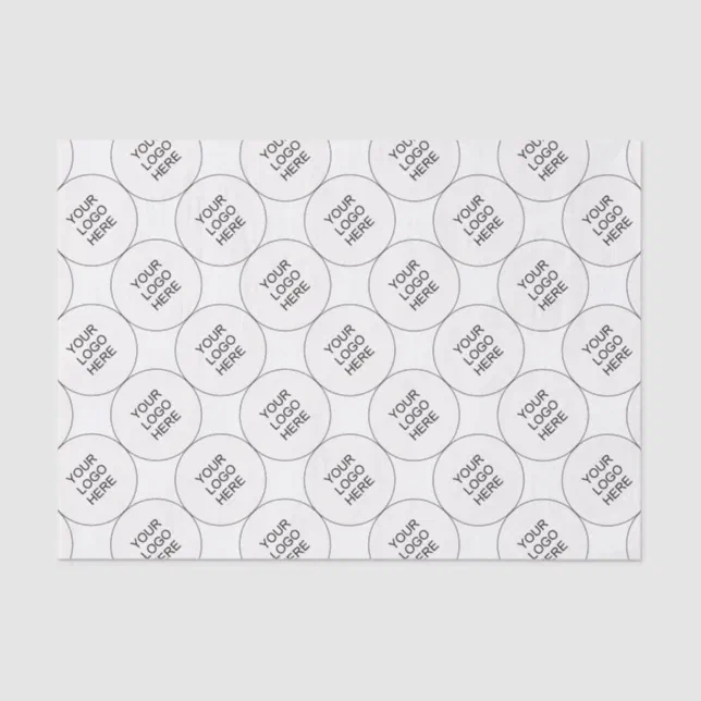 Template Upload Business Logo Here Promotional Tissue Paper | Zazzle