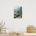 Temple and Beautiful Nature Poster | Zazzle