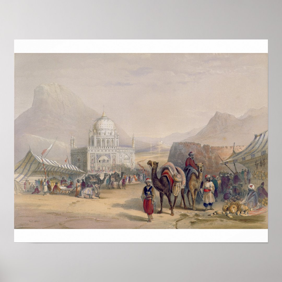 Temple of 'Ahmed Shauh', King of Afghanistan, Kand Poster | Zazzle