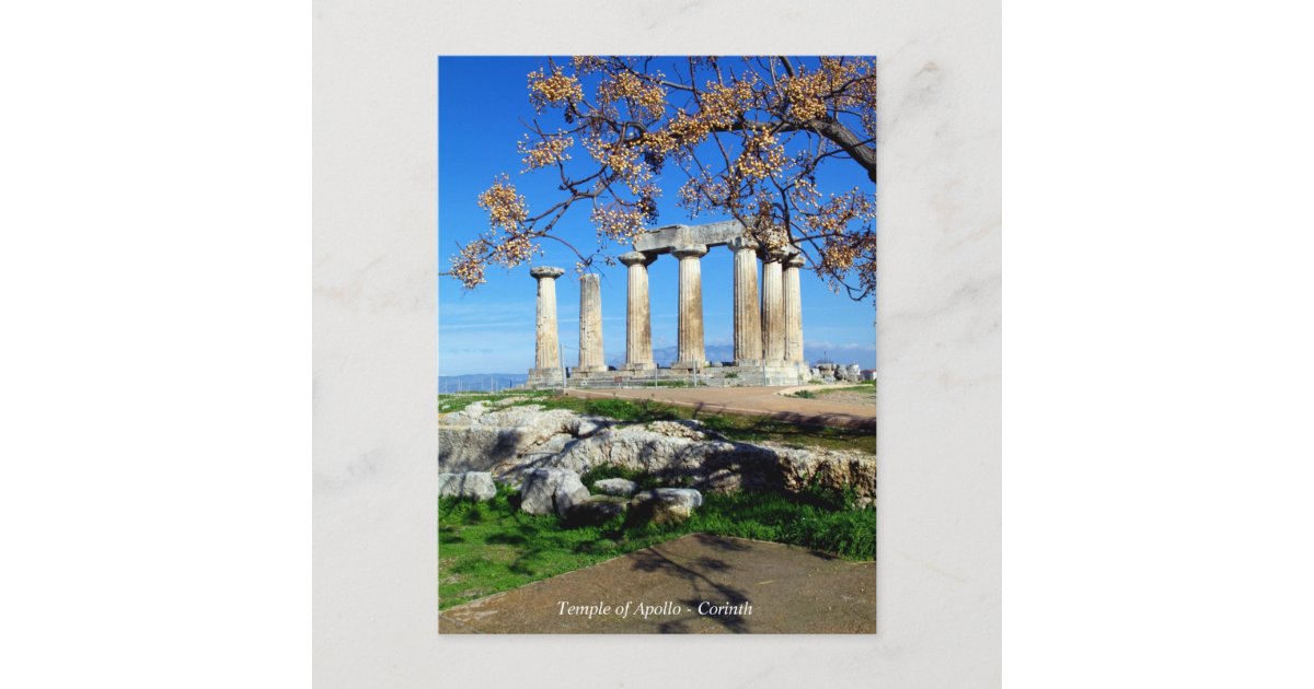 Temple of Apollo – Corinth Postcard | Zazzle