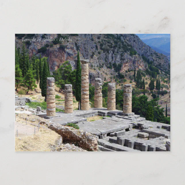 Temple of Apollo – Delphi Postcard | Zazzle