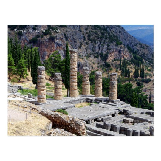 Temple of Apollo – Delphi Postcard | Zazzle.com