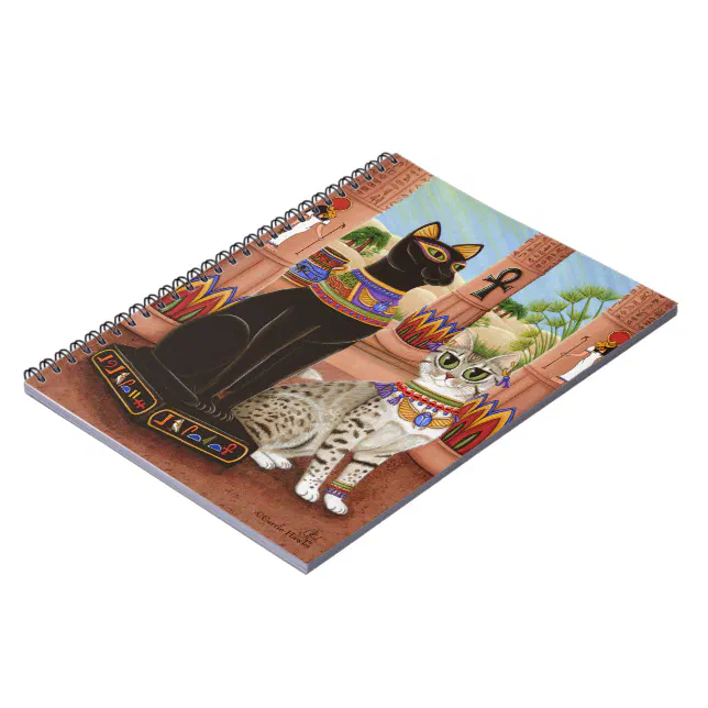 Temple of Bastet Egypt Bast Goddess Cat Notebook | Zazzle
