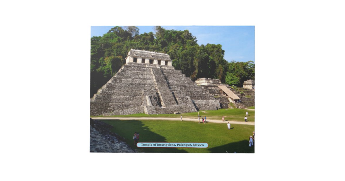 Temple of Inscriptions, Palenque, Mexico Notepad | Zazzle