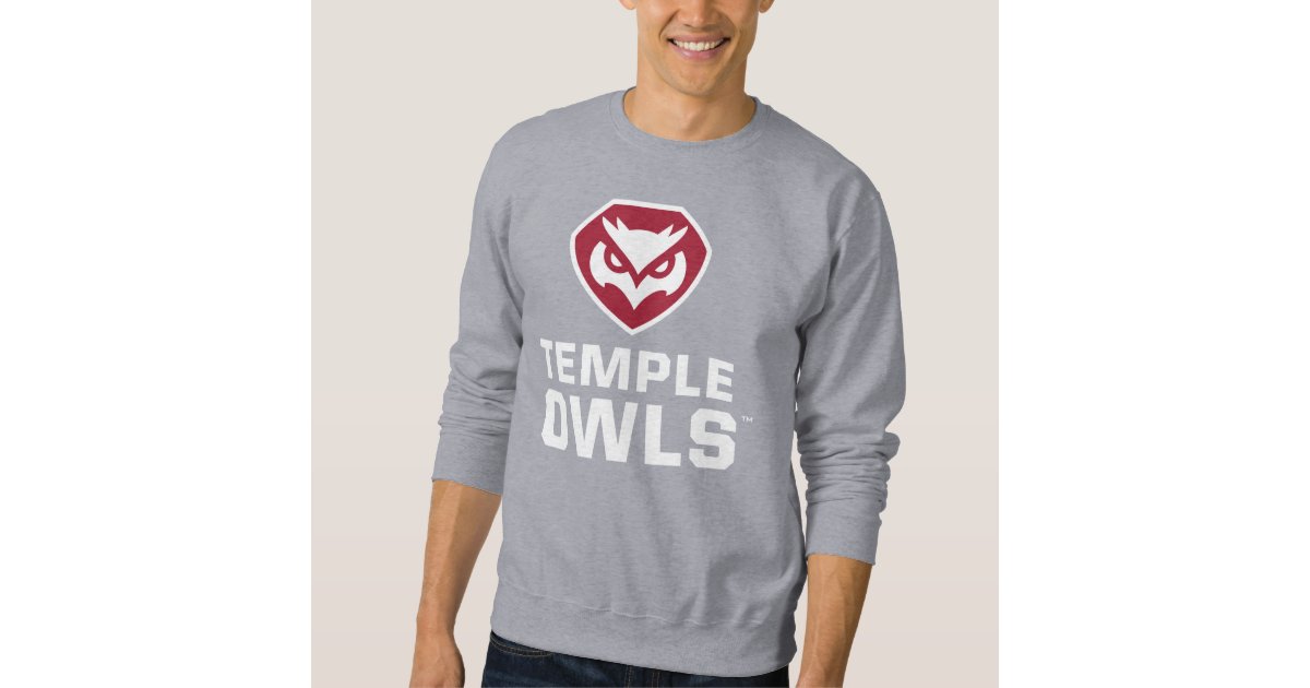 Temple University | Temple Owl Crest 2 Sweatshirt | Zazzle