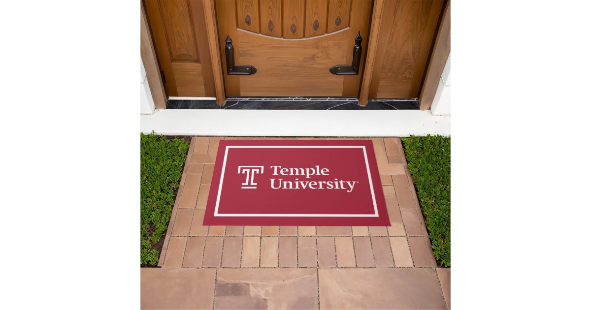 Temple University | Temple University Wordmark Doormat | Zazzle