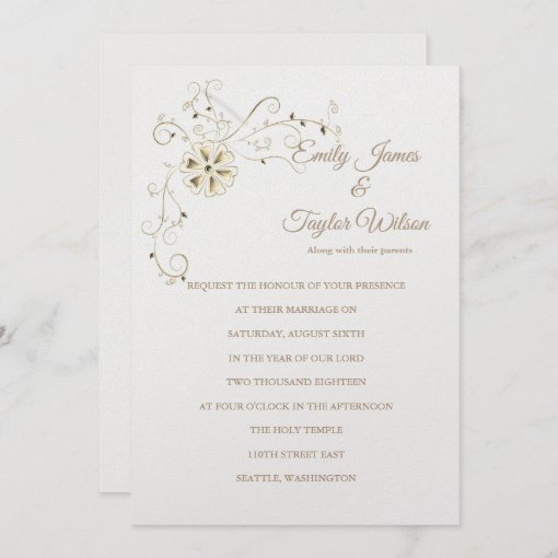 Temple Wedding Invitation | Zazzle