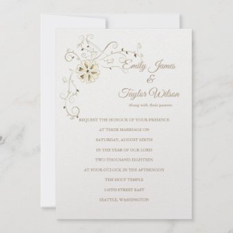 Temple Wedding Invitation | Zazzle