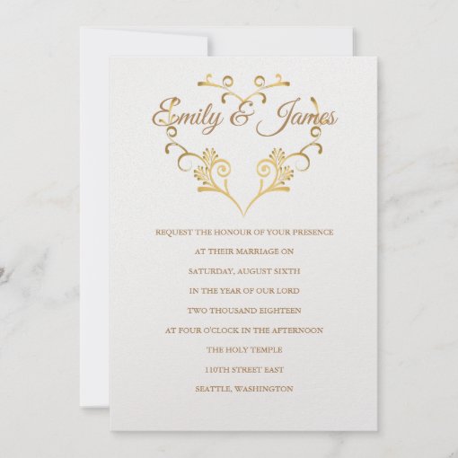 Temple Wedding Invitation | Zazzle