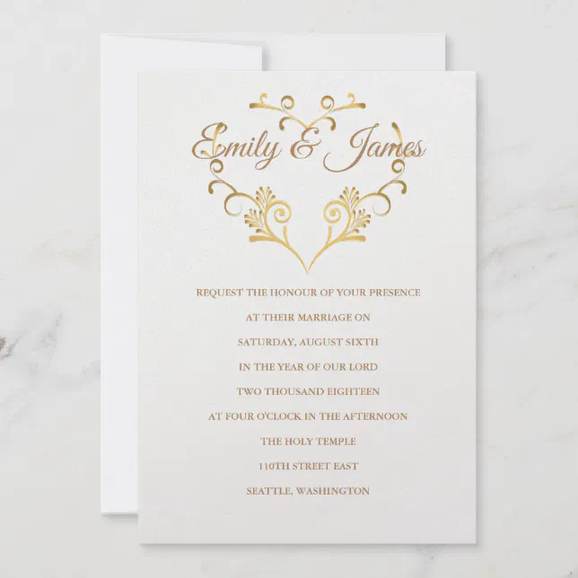 Temple Wedding Invitation | Zazzle