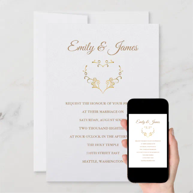 Temple Wedding Invitation | Zazzle