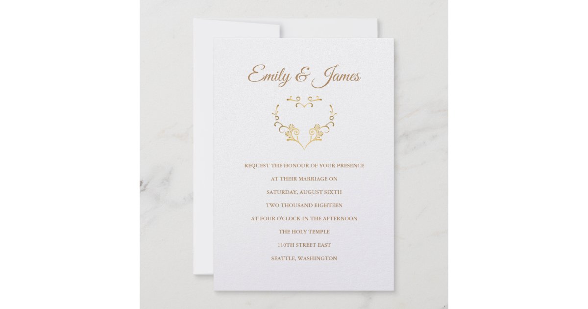 Temple Wedding Invitation | Zazzle