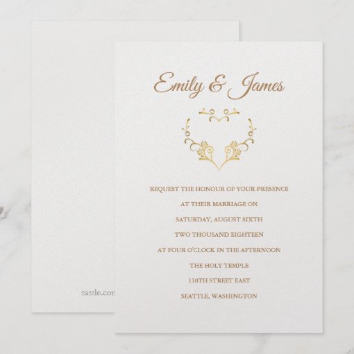 Temple Wedding Invitation | Zazzle