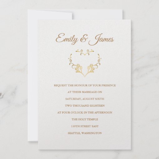 Temple Wedding Invitation | Zazzle