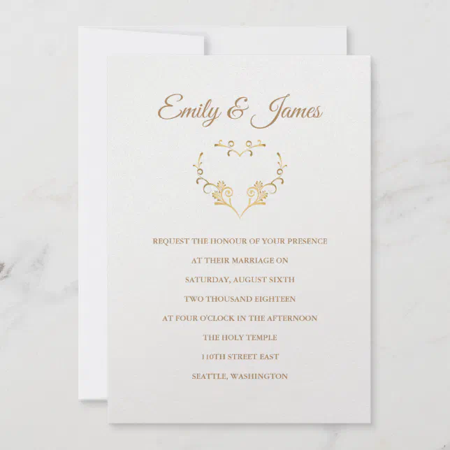 Temple Wedding Invitation | Zazzle