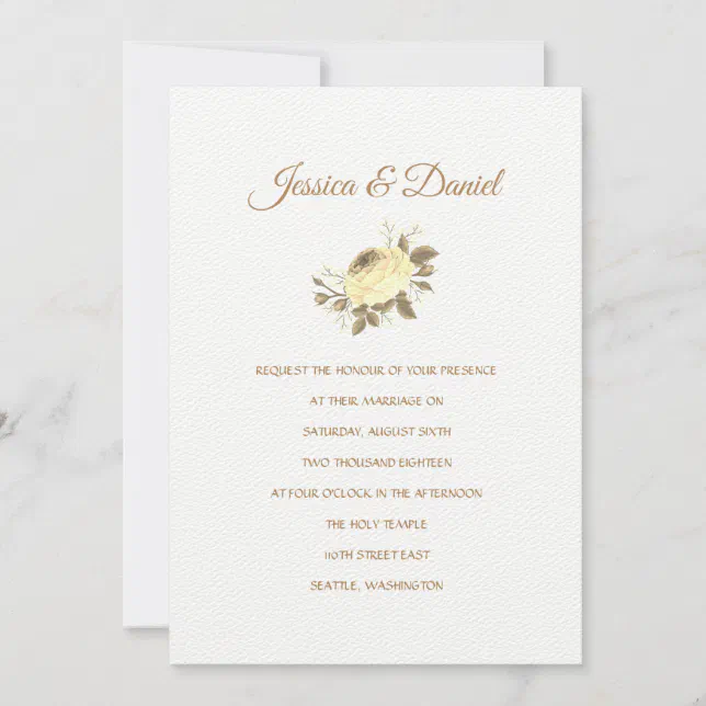 Temple Wedding Invitation | Zazzle