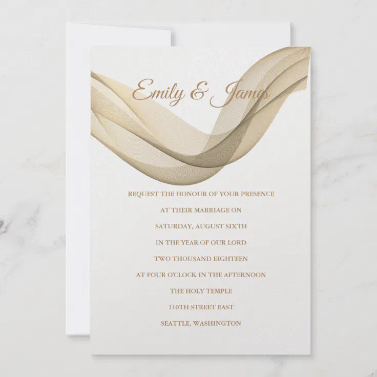 Temple Wedding Invitation | Zazzle