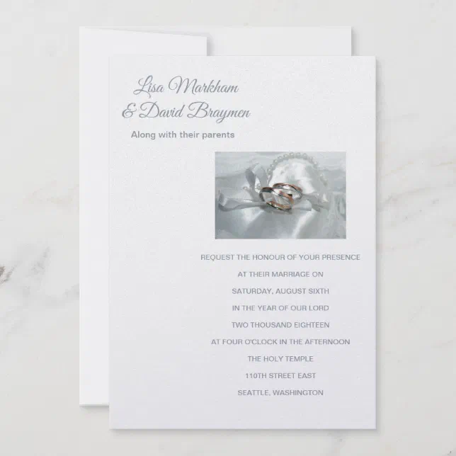Temple Wedding Invitation | Zazzle