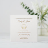Temple Wedding Reception Card Fancy Gold Heart | Zazzle