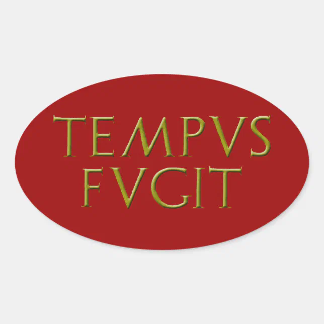 Tempus Fugit Sticker | Zazzle