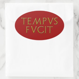 Tempus Fugit Sticker | Zazzle