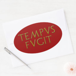 Tempus Fugit Sticker | Zazzle