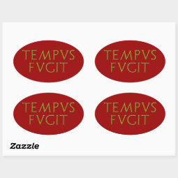 Tempus Fugit Sticker | Zazzle